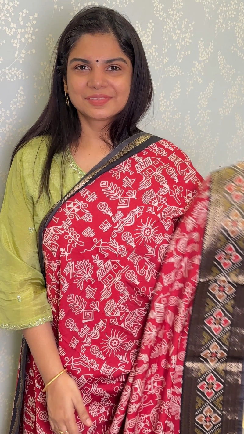 Modal Silk Cotton Saree Tag Price @ Rs.1500/- Offer Price @ Rs.130...