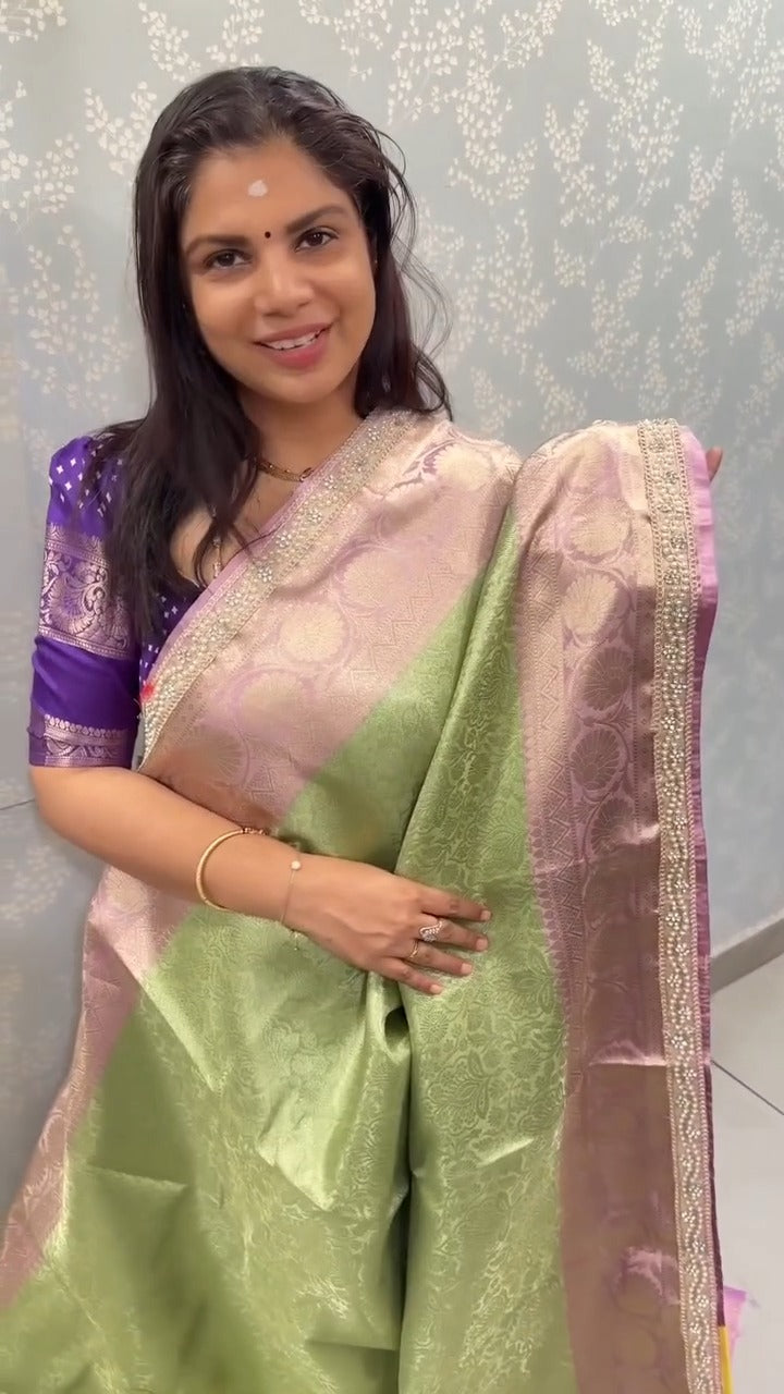 Banarasi Katan Silk Saree Product Code - TTDS2302 Tag Price @ Rs....