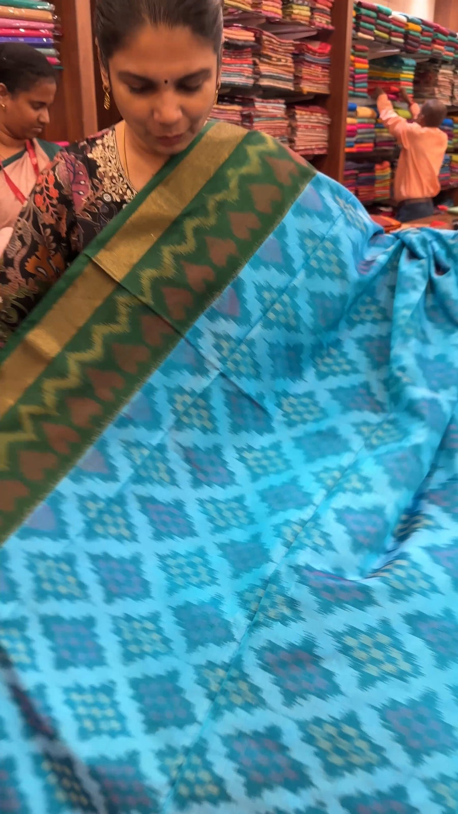 Pochampally Semi Silk Saree Tag Price @ Rs.3900/- Offer Price @ Rs...
