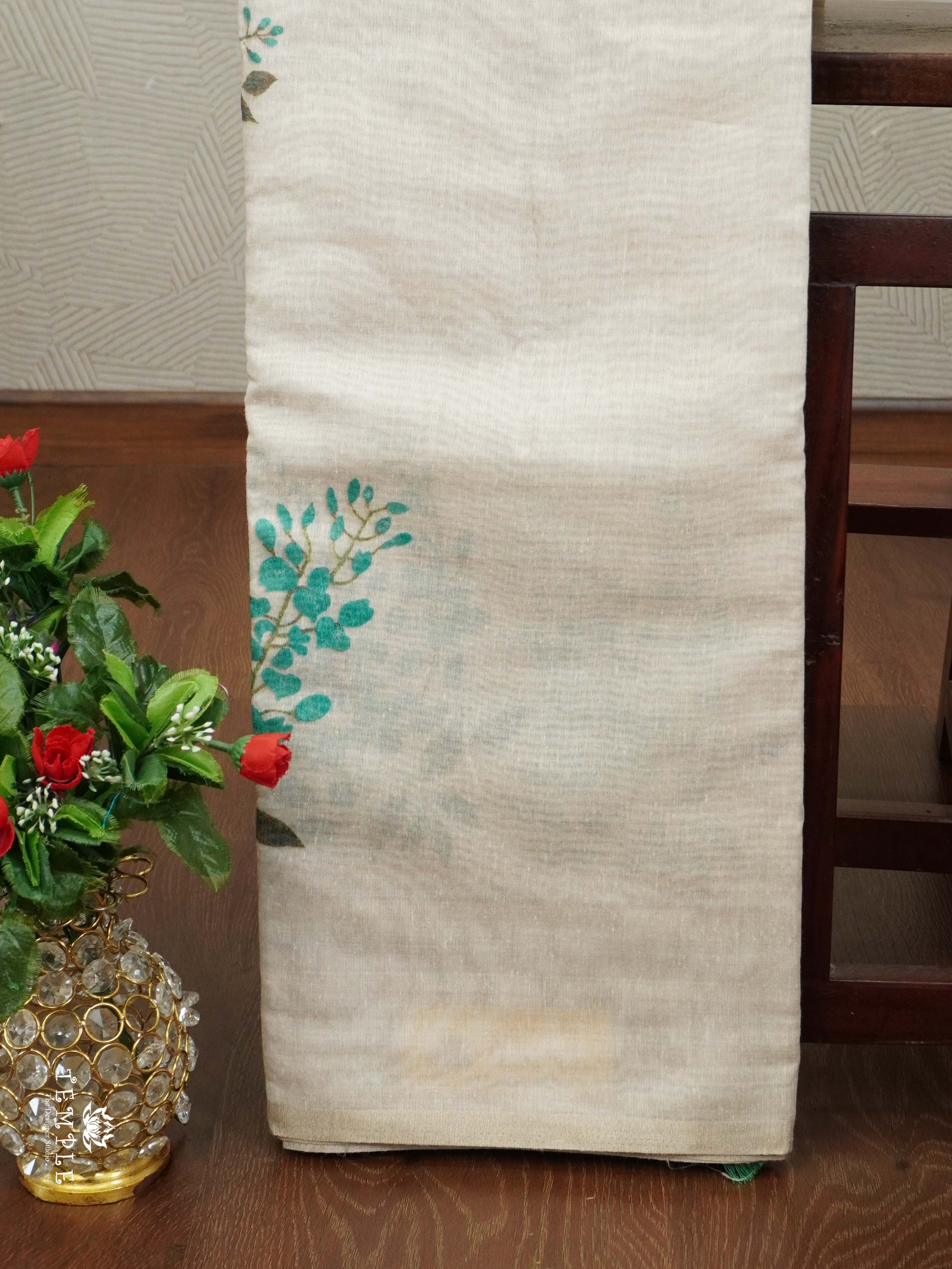 Munga Cotton Saree(Sea Green) | TTDS2287