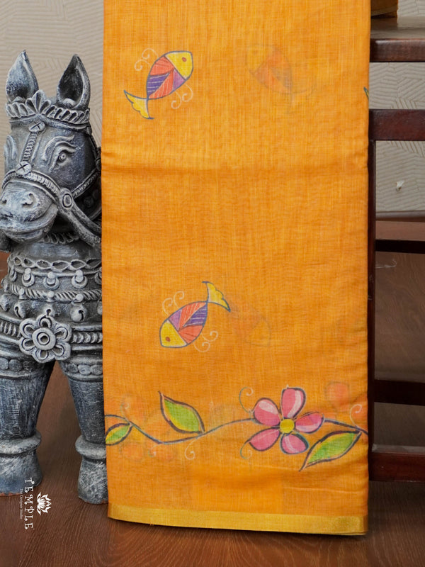 Linen cotton saree | TTDS2814