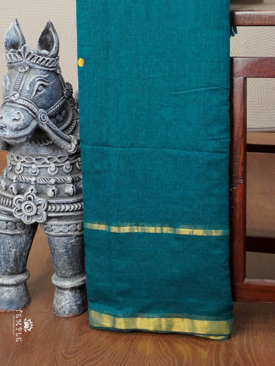 Mul Cotton Saree With Tikki Work | TTDS2793