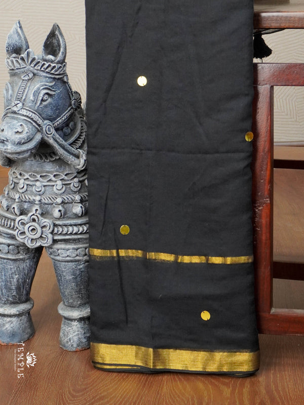 Mul Cotton Saree With Tikki Work | TTDS2793