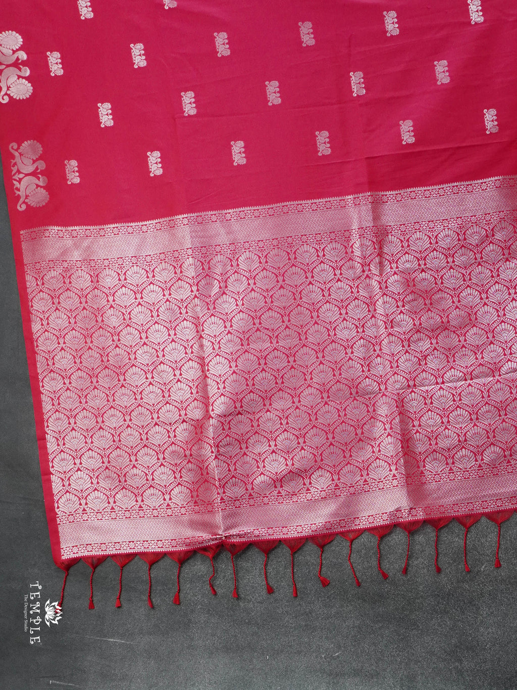 Semi Silk Saree with Peacock Design | TTDS2779