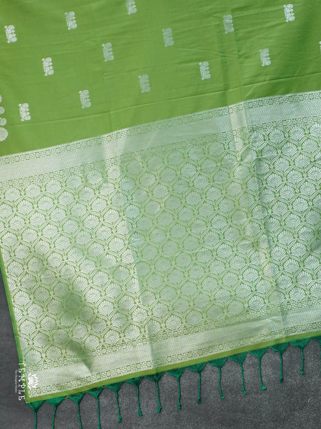 Semi Silk Saree with Peacock Design | TTDS2779